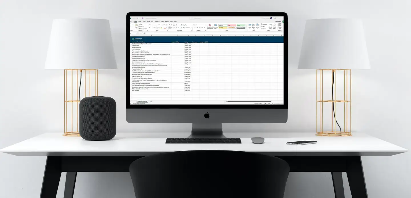 Free Virtual Resource: Webinar Planning Sheet